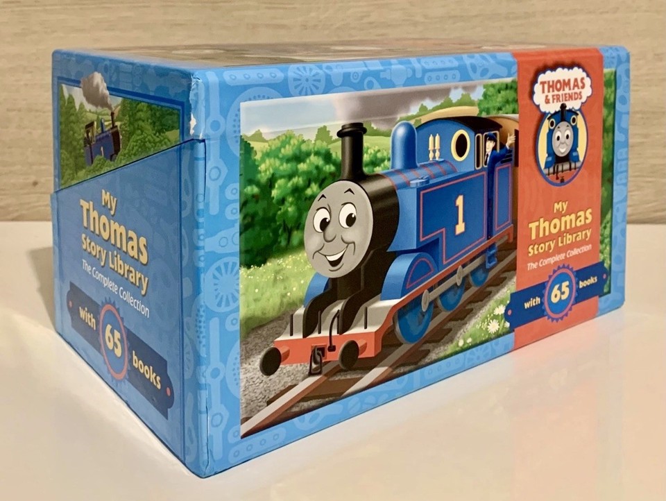 RARE THOMAS & FRIENDS MY THOMAS STORY LIBRARY 65 BOOKS & FLIP TOP ...