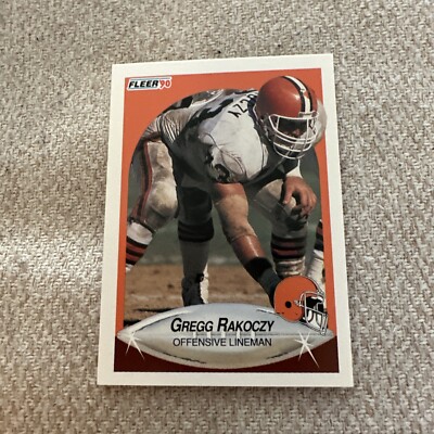 GREGG RAKOCZY CLEVELAND BROWNS 1990 FLEER CARD #57 | eBay