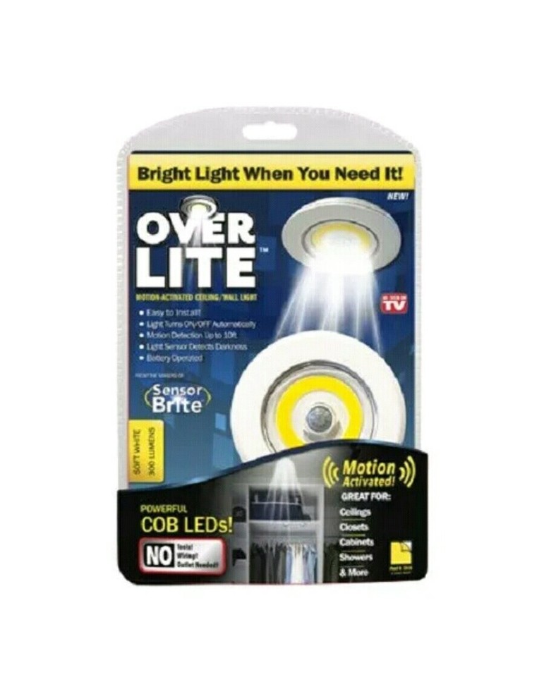 Over Lite Motion-Activated Light - As Seen On TV - Overhead Motion ...