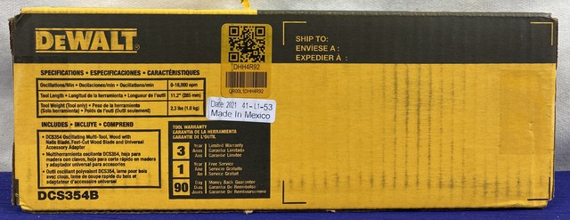 Dewalt DCS354B Oscillating Multi-Tool for sale online | eBay