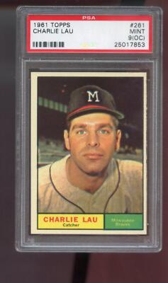 1961 Topps #261 Charlie Lau PSA 9 (OC) Graded Baseball Card MLB ...