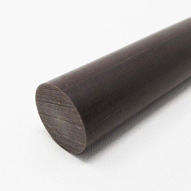 1.250 (1-1/4 inch) x 60 inches, Acetal AF Round Rod, Brown, Bar Stock ...