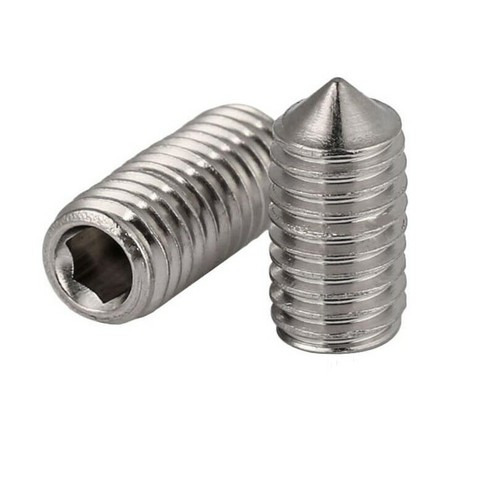 M3 M4 M5 M6 M8 M10 M12 304 stainless steel Pointed set screw Cone tip ...
