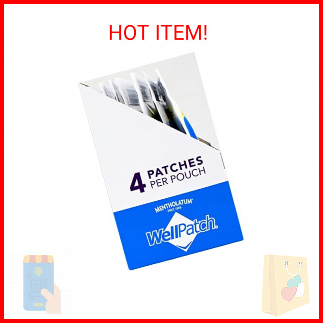 WellPatch Migraine & Headache Cooling Patch - Drug Free, Lasts Up to 12 ...