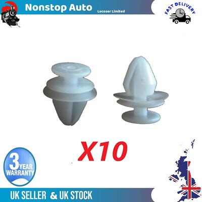 10XDoor Moulding Panel Trim Clips For RENAULT Captur Clio Duster ...