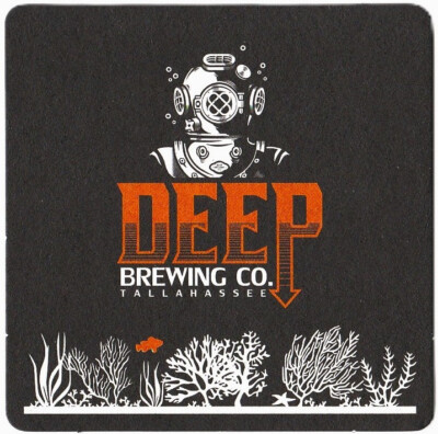 Deep Brewing Co Beer Coaster Tallahassee FL | eBay