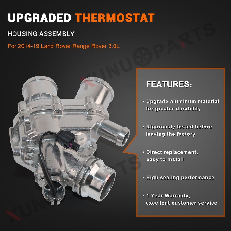 Upgraded Thermostat Housing Assembly for 2014-19 Land Rover Range Rover ...
