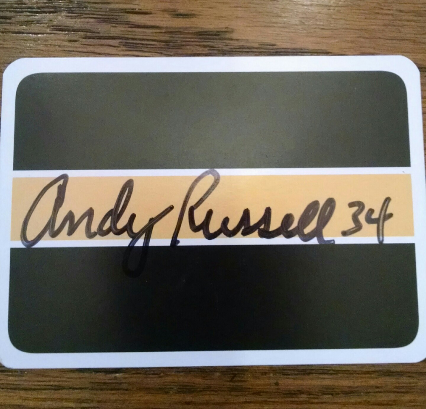 Andy Russell Pittsburgh Steeler signed Hero Deck card | eBay