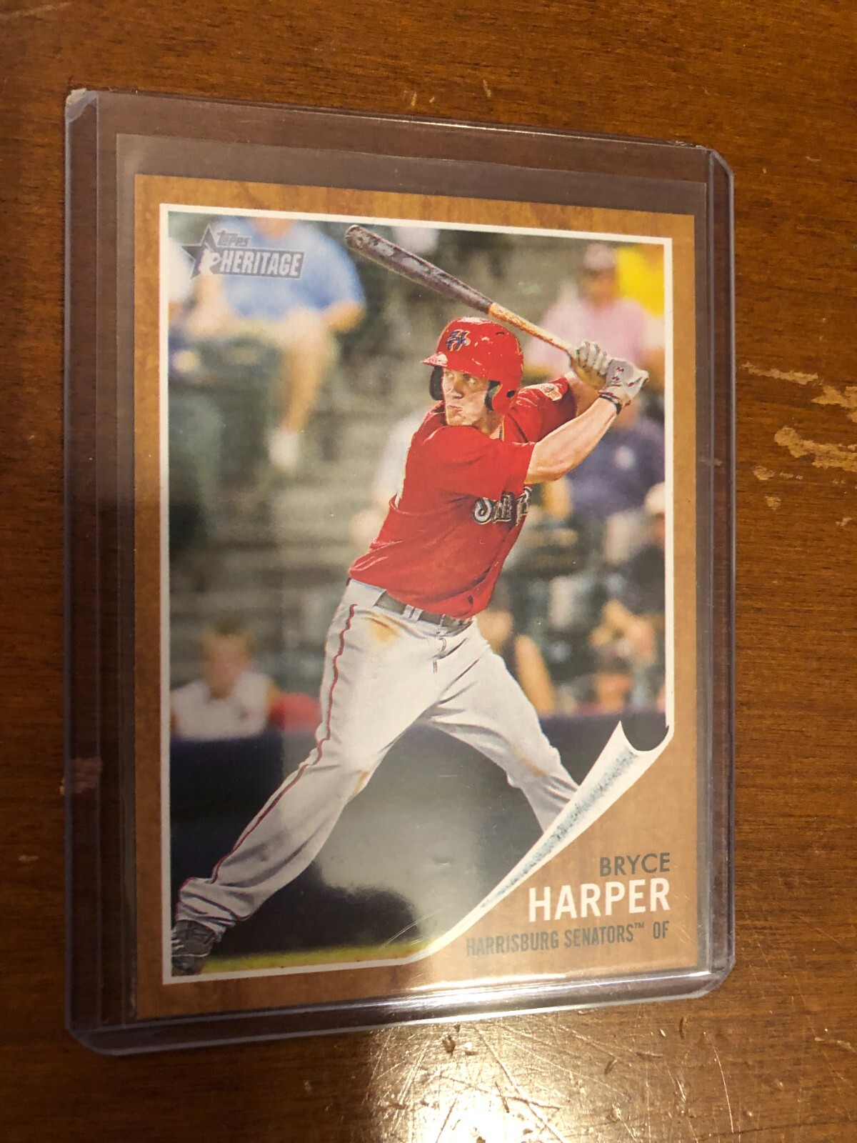 2011 Topps Heritage Minor Leagues Bryce Harper RC Harrisburg Senators ...