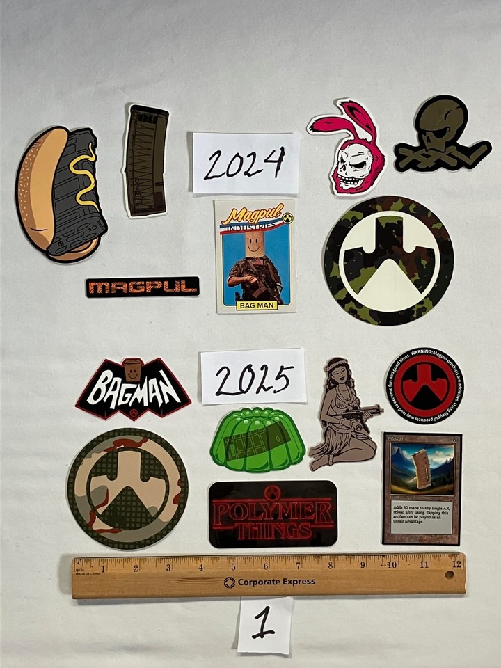 MAGPUL STICKER 2025 BUNDLE ATLANTA GA NRA GUN SHOW OR 2024 BUNDLE OR ...