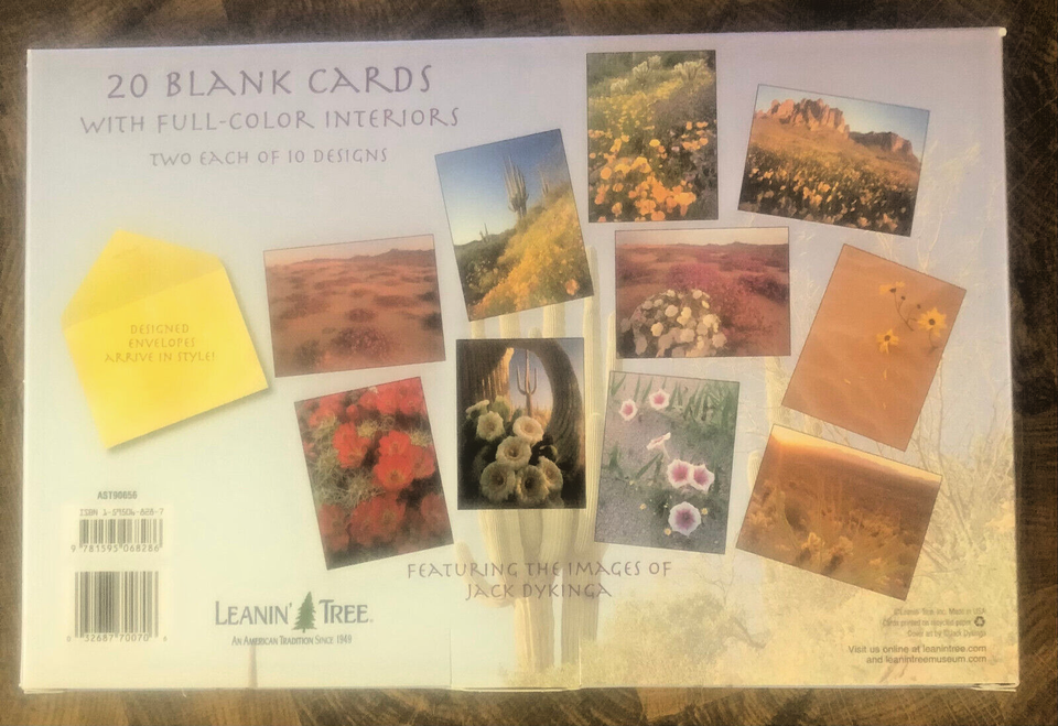 20 Leanin Tree Greeting Box Cards Set THE DESERT IN BLOOM, Pretty ...