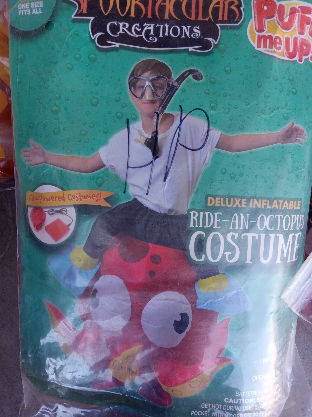 Puff Me Up Inflatable Ride An Octopus Costume Child One Size Free ...