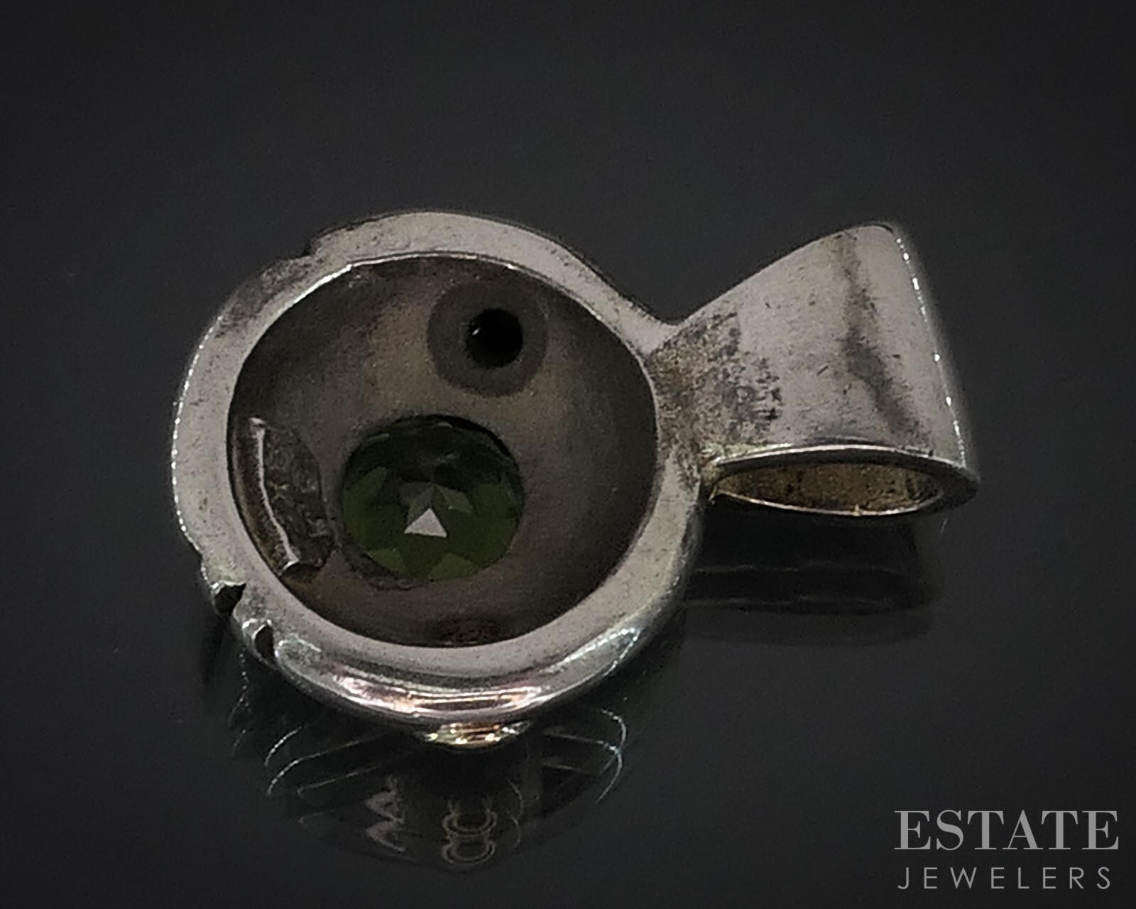 18k & Sterling Natural Peridot James Avery Beaded Pendant 4.1g i18004 ...