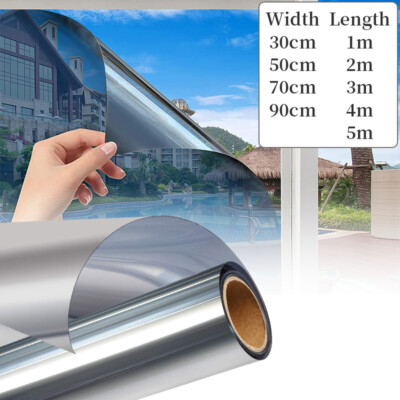 One Way Mirror Window Film Reflective Home Privacy Solar Tint Foil ...
