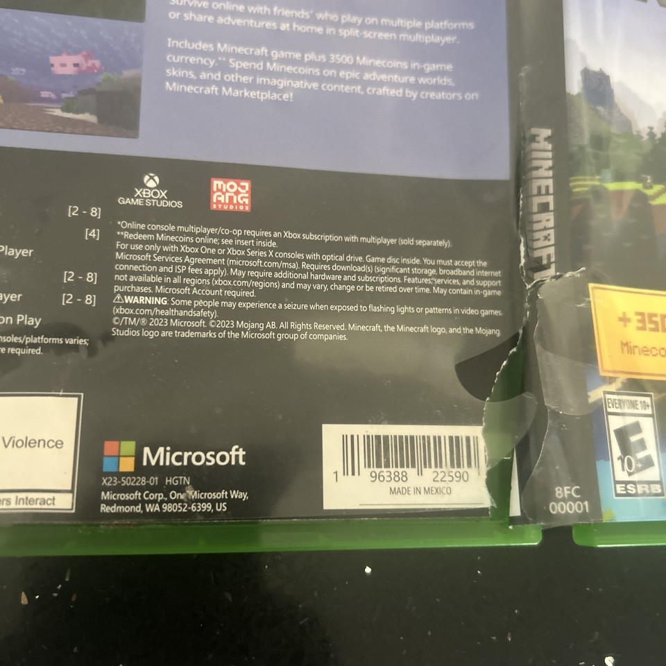 Minecraft Bedrock Edition - Xbox Series X, Xbox One | eBay