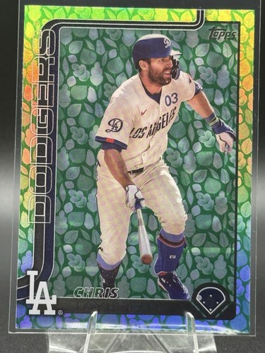 Chris Taylor 2025 Topps Series 1 #53 Holiday Green Easter Foil LA ...