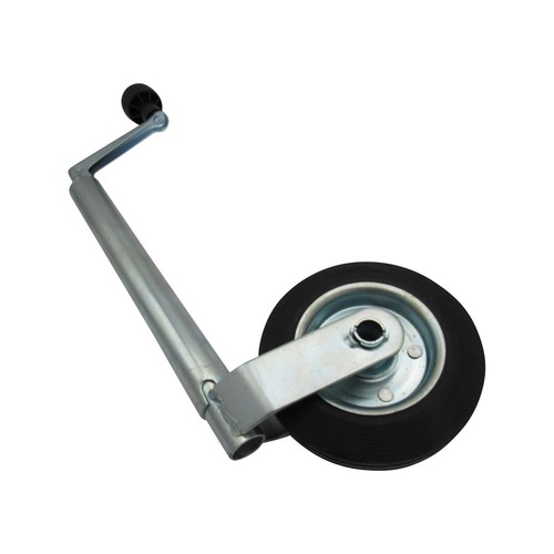 Heavy Duty Jockey Wheel 34MM (Metal Rim Wind Up Handle Trailer Caravan ...