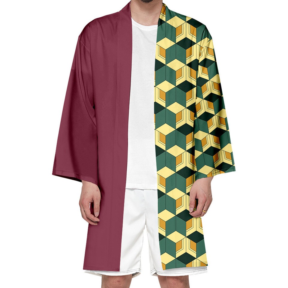 Demon Slayer Kimetsu no Yaiba Kamado Tanjirou Cosplay Costume Robe ...