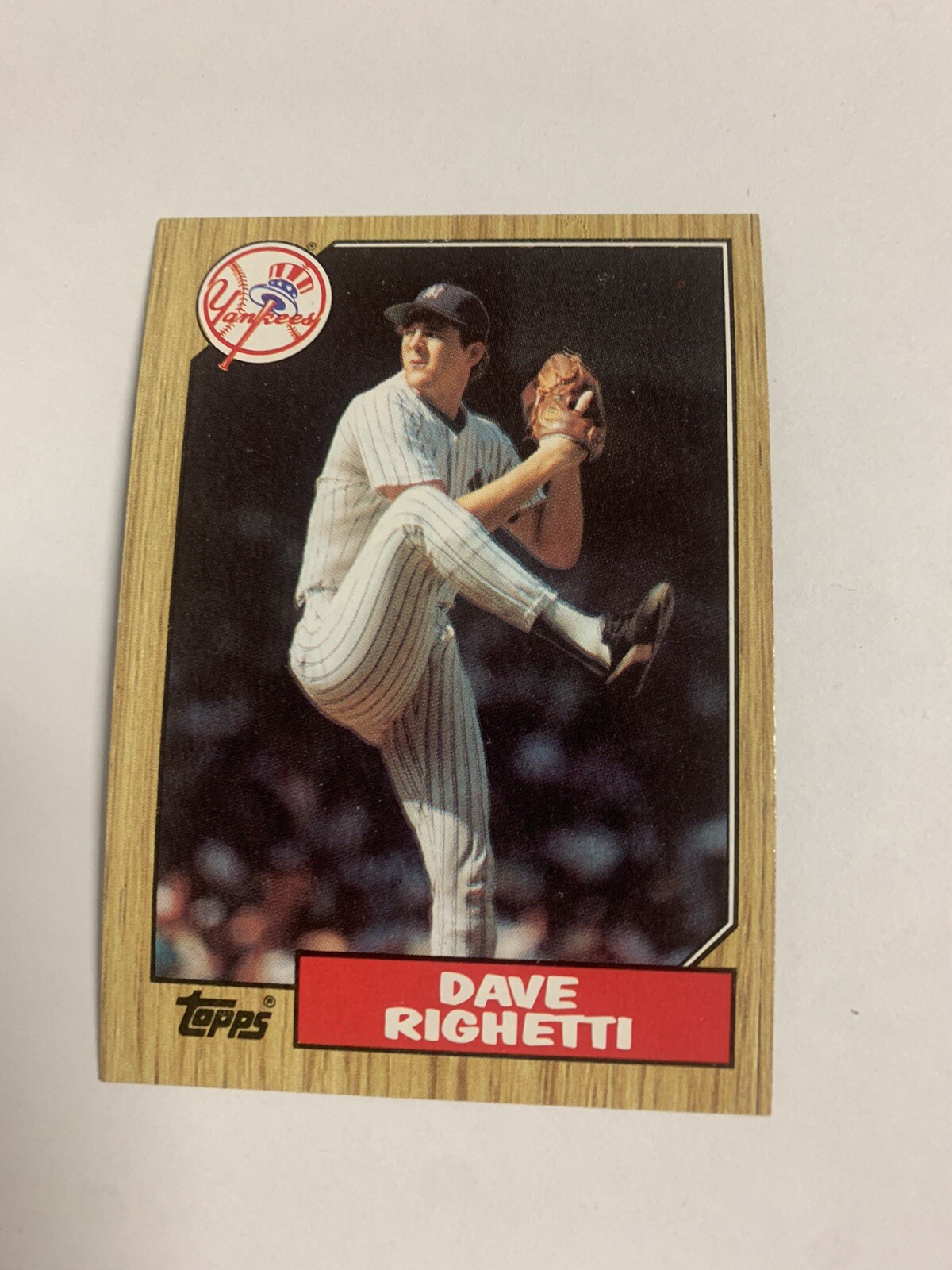 1987 Topps Dave Righetti New York Yankees | eBay