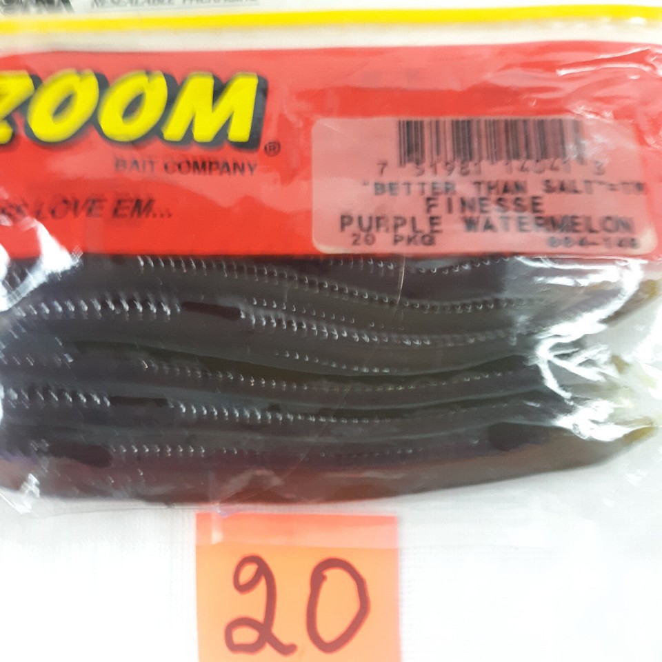 ZOOM FINESSE WORM SUPER SALT PLUS 5", Choose From 34 Colors NIP | eBay
