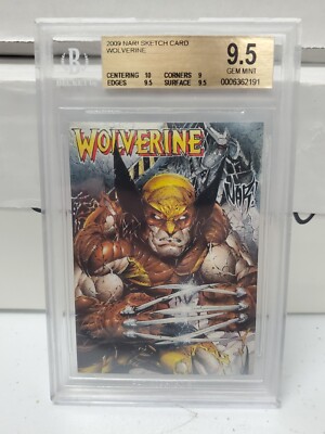 2009 Nar! Sketch Card WOLVERINE BGS 9.5 Marvel | eBay