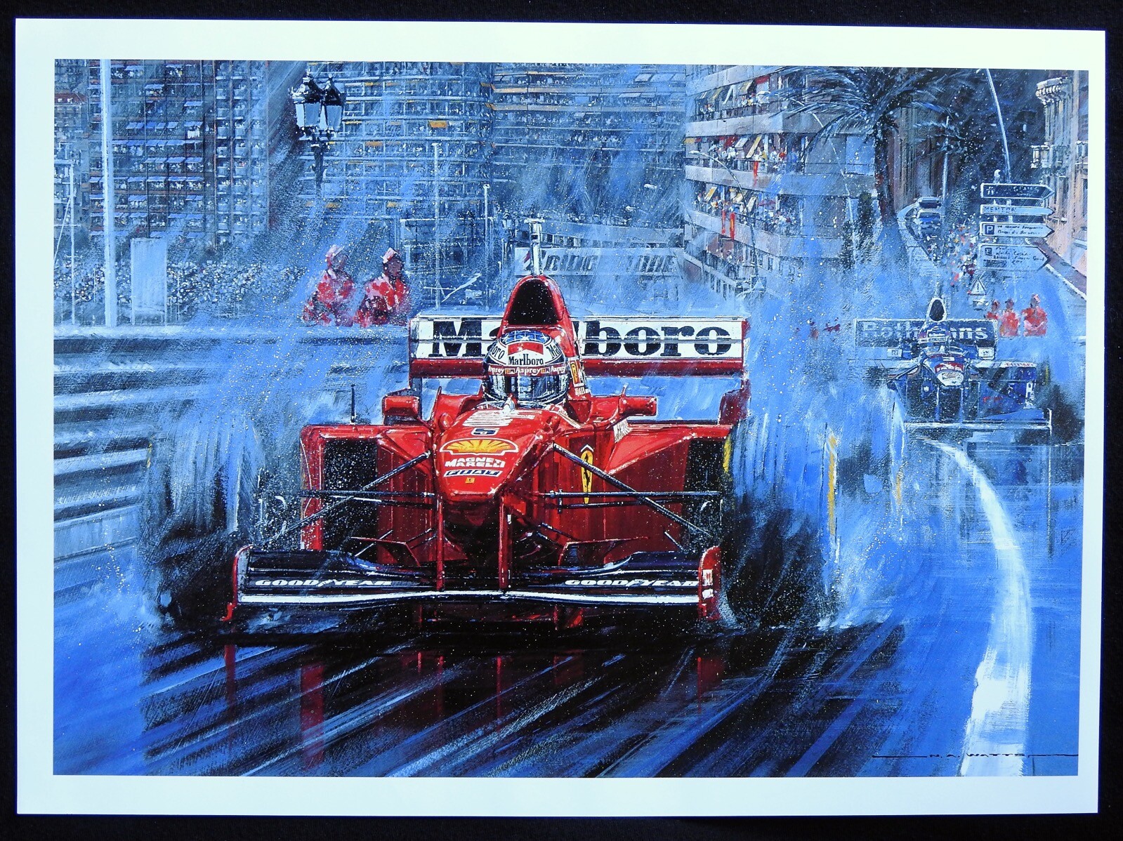 SCHUMACHER FERRARI 1997 MONACO Grand Prix Nicholas WATTS Art Print 10 ...