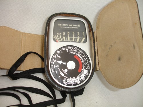 Weston Master III Light Meter Model 737 Vintage + Case , Exposure meter ...