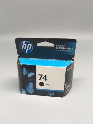 Genuine HP 74 Black Ink CB335WN Brand NEW Factory Sealed Expired 2016 ...