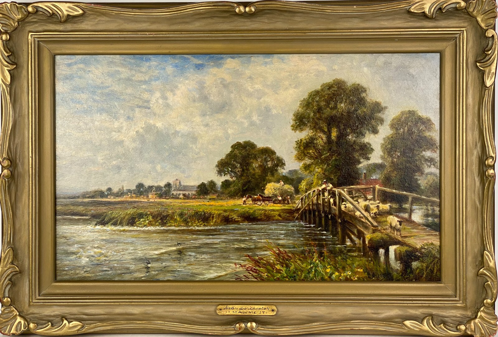 HENRY MAIDMENT (ACTIVE 1889-1914) ORIGINAL OIL ON CANVAS ANTIQUE ...