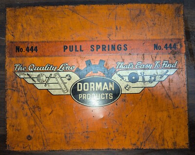 Vintage Dorman Products, NO 444 Pull Springs Storage Box w Dorman ...