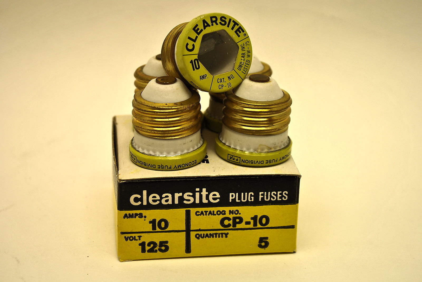 Economy Fuse #CP-10 Clearsite 5-Pack Plug Fuses 10-Amp, 125-Volt ...
