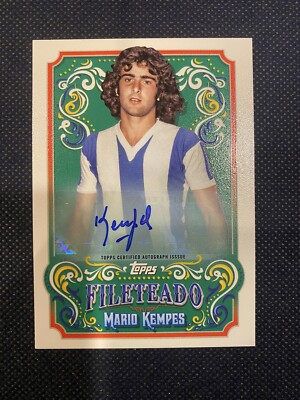 2023 Topps Argentina Fileteado Mario Kempes Auto Signed Autograph | eBay