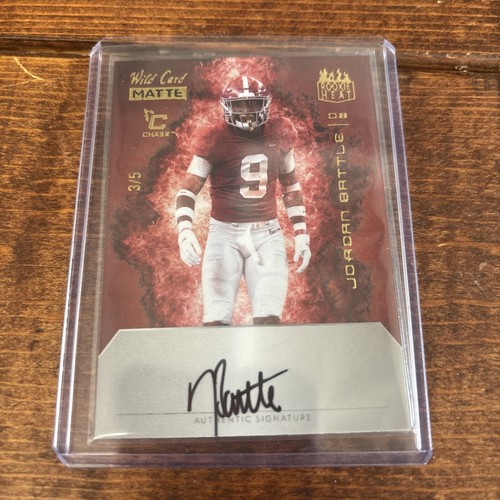 Jordan Battle 2023 Wild Card Matte Chase Auto #3/5 On-Card Auto Rookie ...