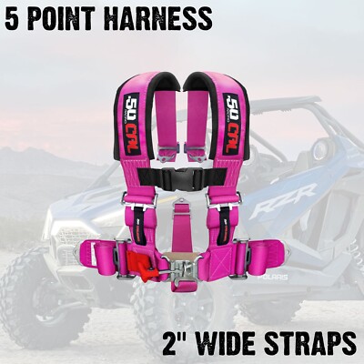 5 Point Harness 2" Wide Youth Fit Polaris RZR RS1 900 Turbo S PRO R XP ...