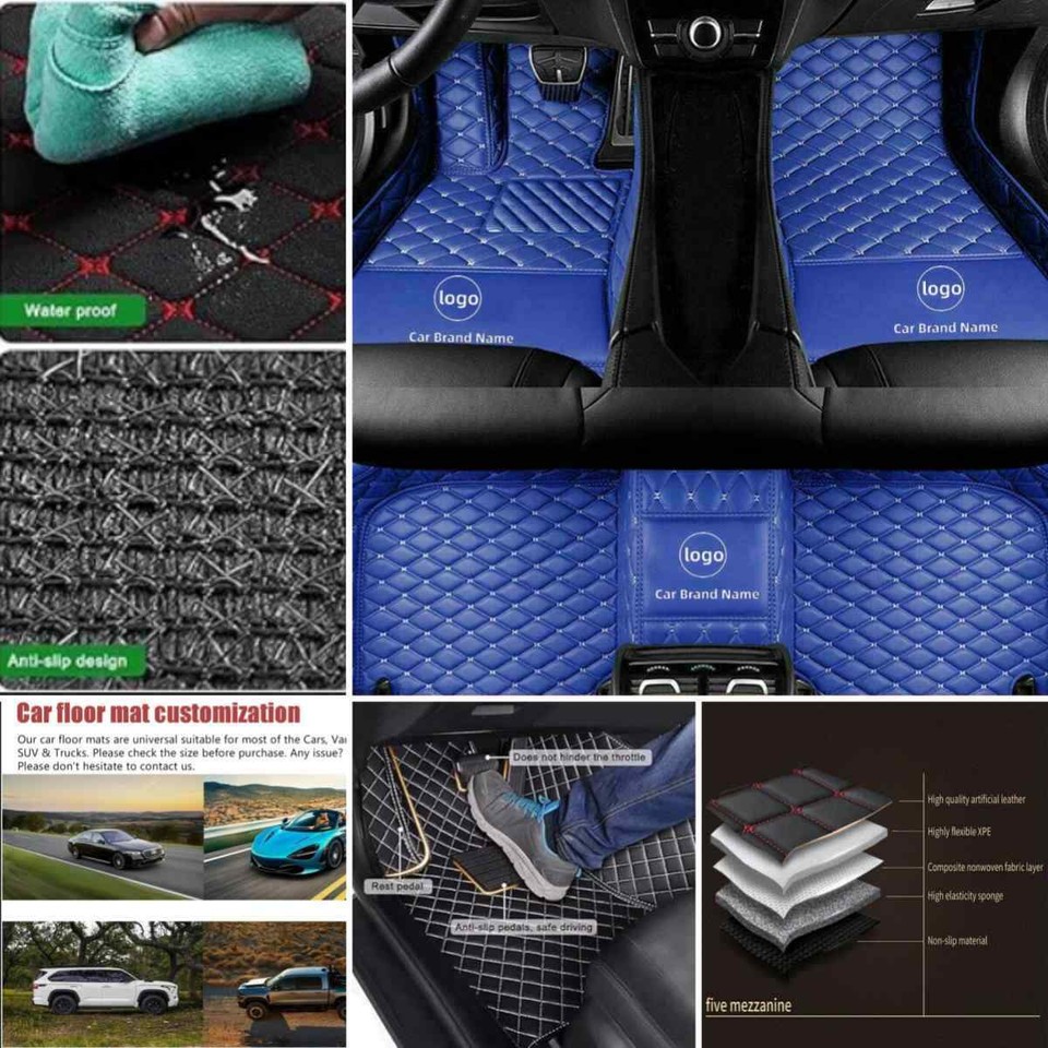 For Nissan Frontier 1997-2023 Car Floor Mat Custom PU Leather Auto ...