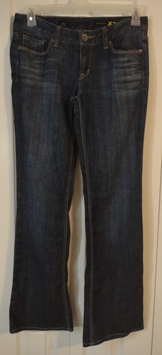 Woman's Dark Boot Cut Jeans-Mid Rise-Stretch-Accents-Size 6---X2 | eBay