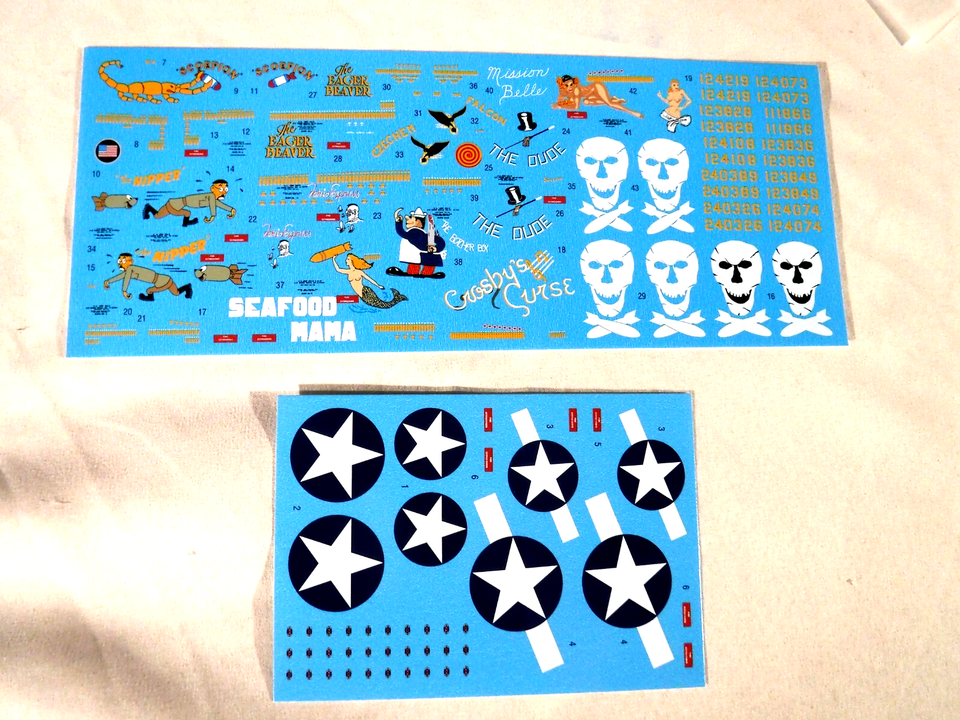 1/72 DK Decals B 24D Liberator 90th Bomb Group The Jolly Rogers #72106 ...