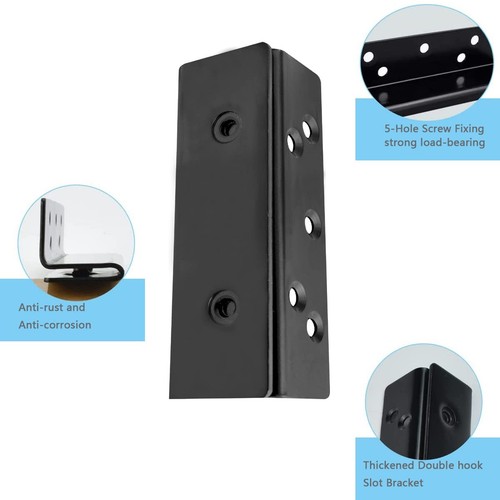 Bed Frame Hardware Bed Post Double Hook Slot Brackets Attachment ...