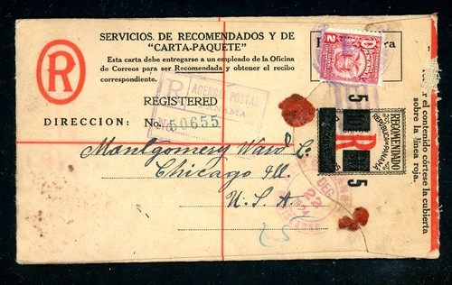 Panama Registration Parcel Envelope (Canal Zone Obliterated), Used to ...