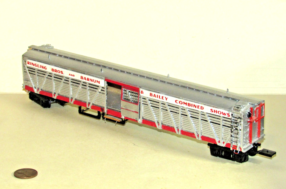 ho scale RINGLING BROS CIRCUS HORSE STOCK CAR for Model Train Layouts ...