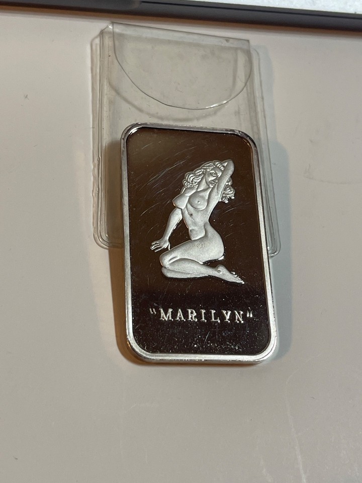 Marilyn Monroe Silver Art Bar 1 oz . 999 Fine Silver | eBay