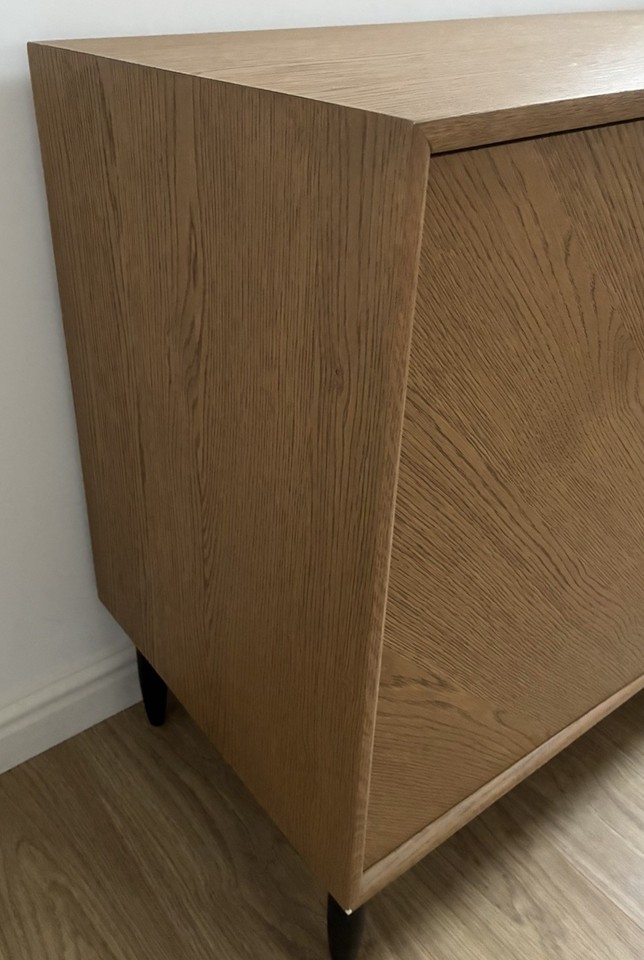 Ercol Monza Large Sideboard in Rustic Solid Oak and Oak Veneer | eBay UK