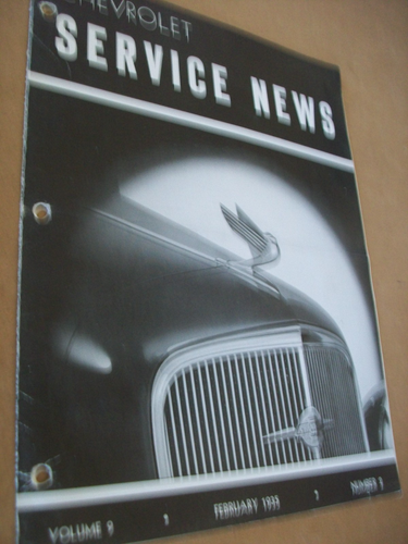 1935 Chevy Chevrolet Service News-Feb 1935- 16 page bulletin | eBay