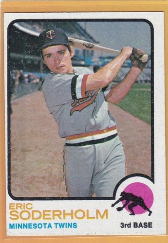 1973 TOPPS BASEBALL ERIC SODERHOLM #577 TWINS EX+ *85800 | eBay