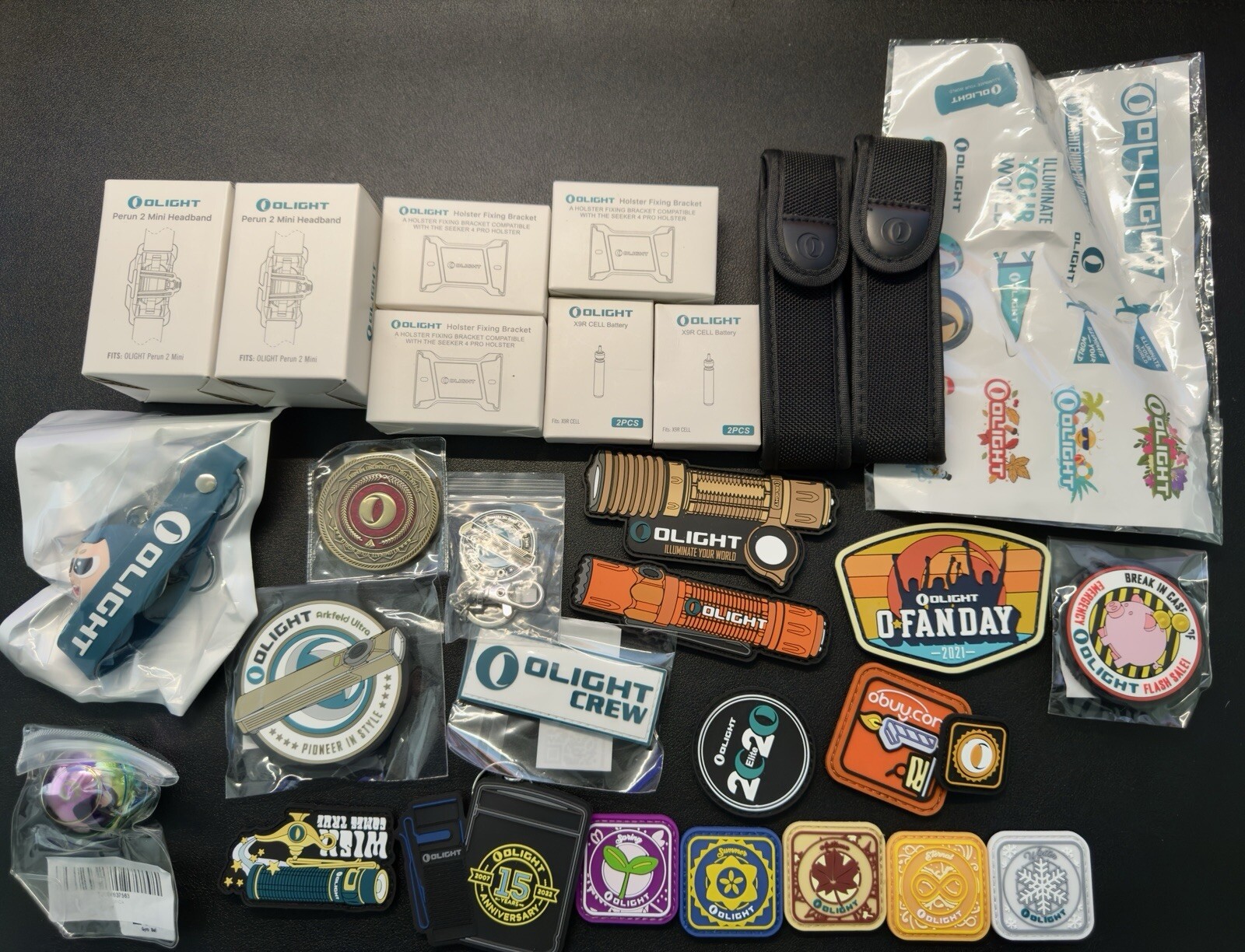 Olight Swag Bundle - Keychain, Patches, Stickers, accessories Etc | eBay
