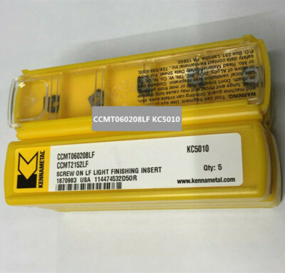 10pcs Kennametal CCMT060208LF KC5010 CNC blade Carbide Inserts Original ...