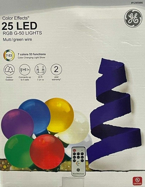 Gemmy 1295986 Remote Controlled LED Lights - Set of 25 for sale online ...