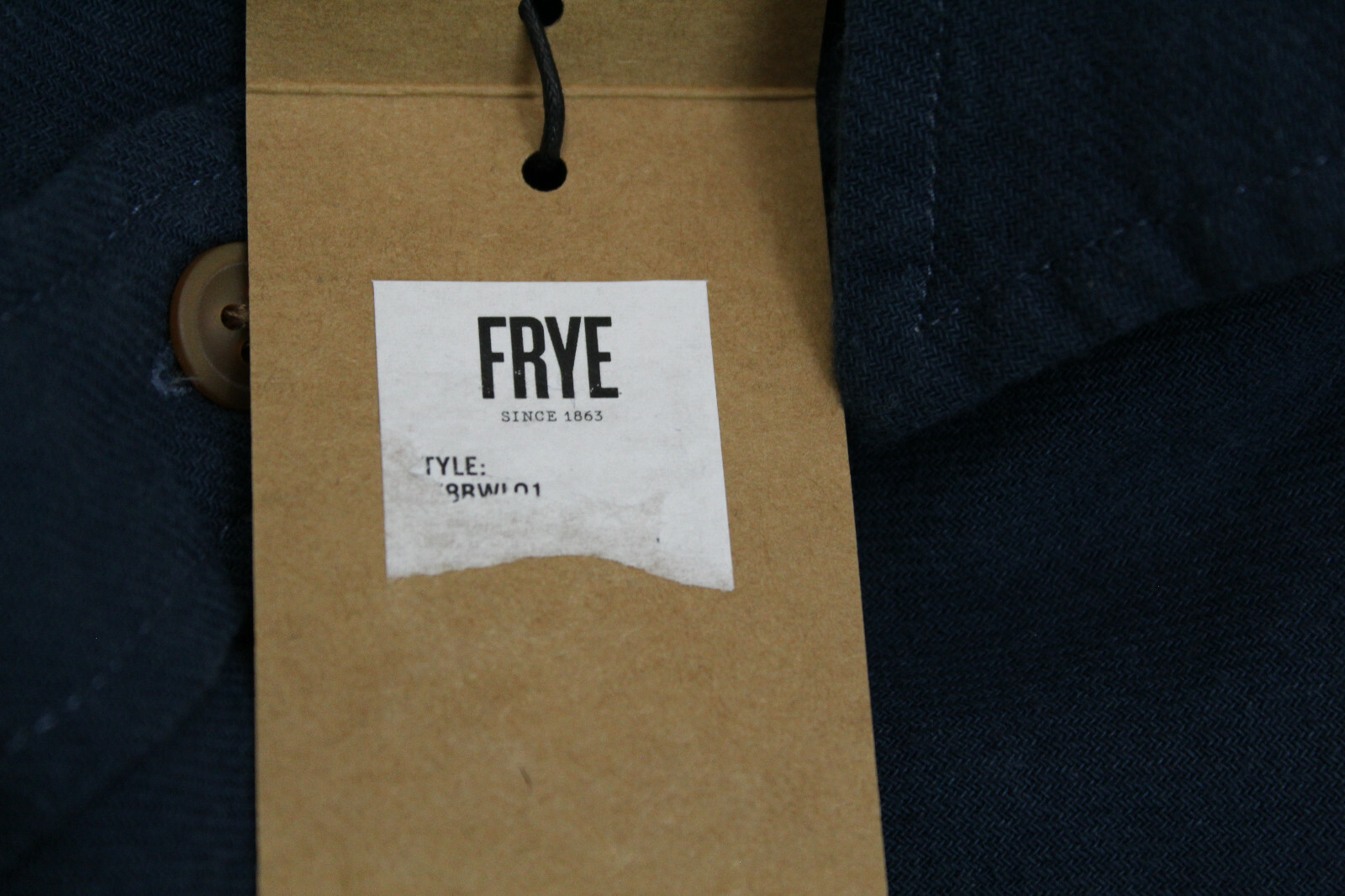 Frye Shirt Mens Long Sleeve Button Front Large L | eBay