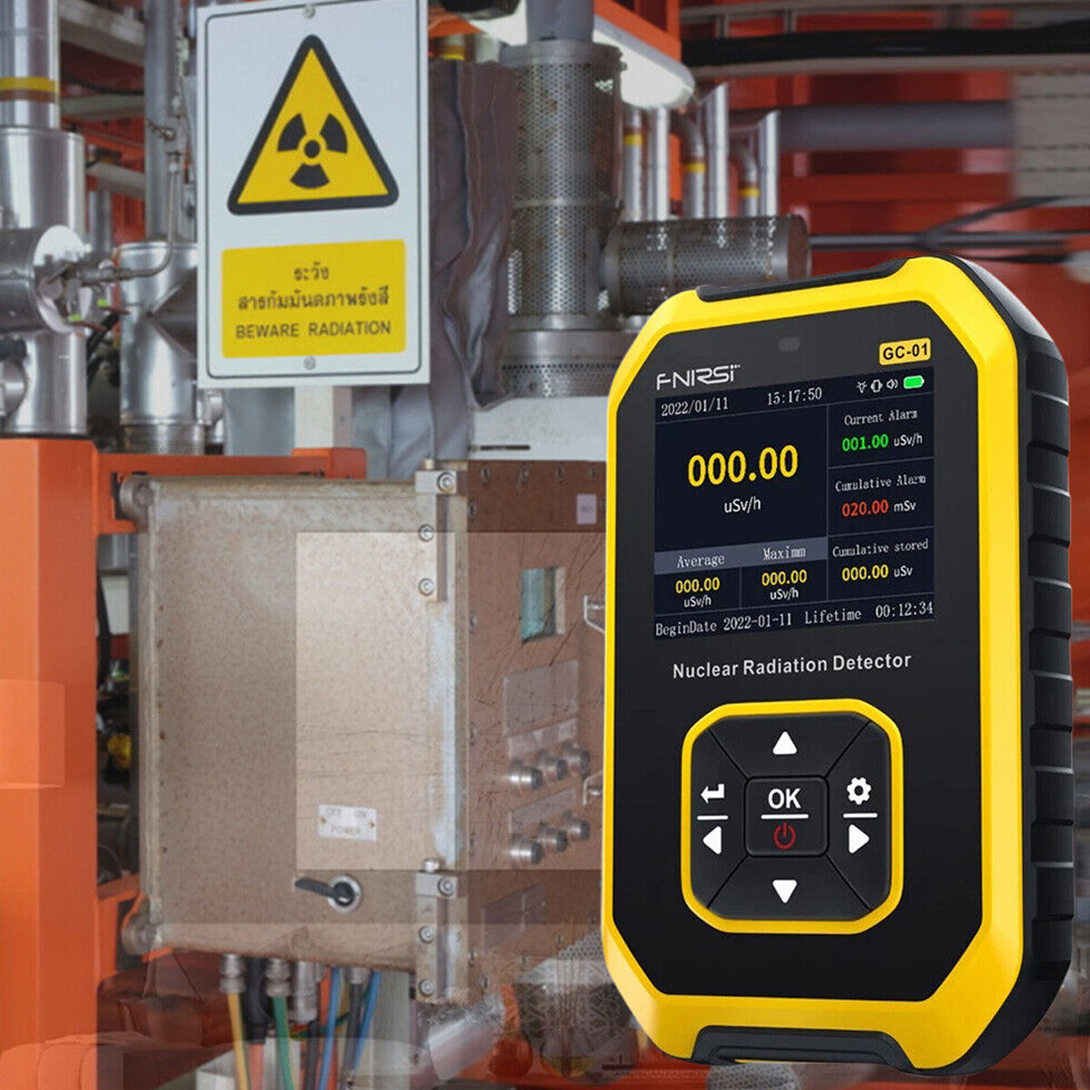 Portable Nuclear Radiation Detector GM Geiger Counter Tube β γ X-Ray ...