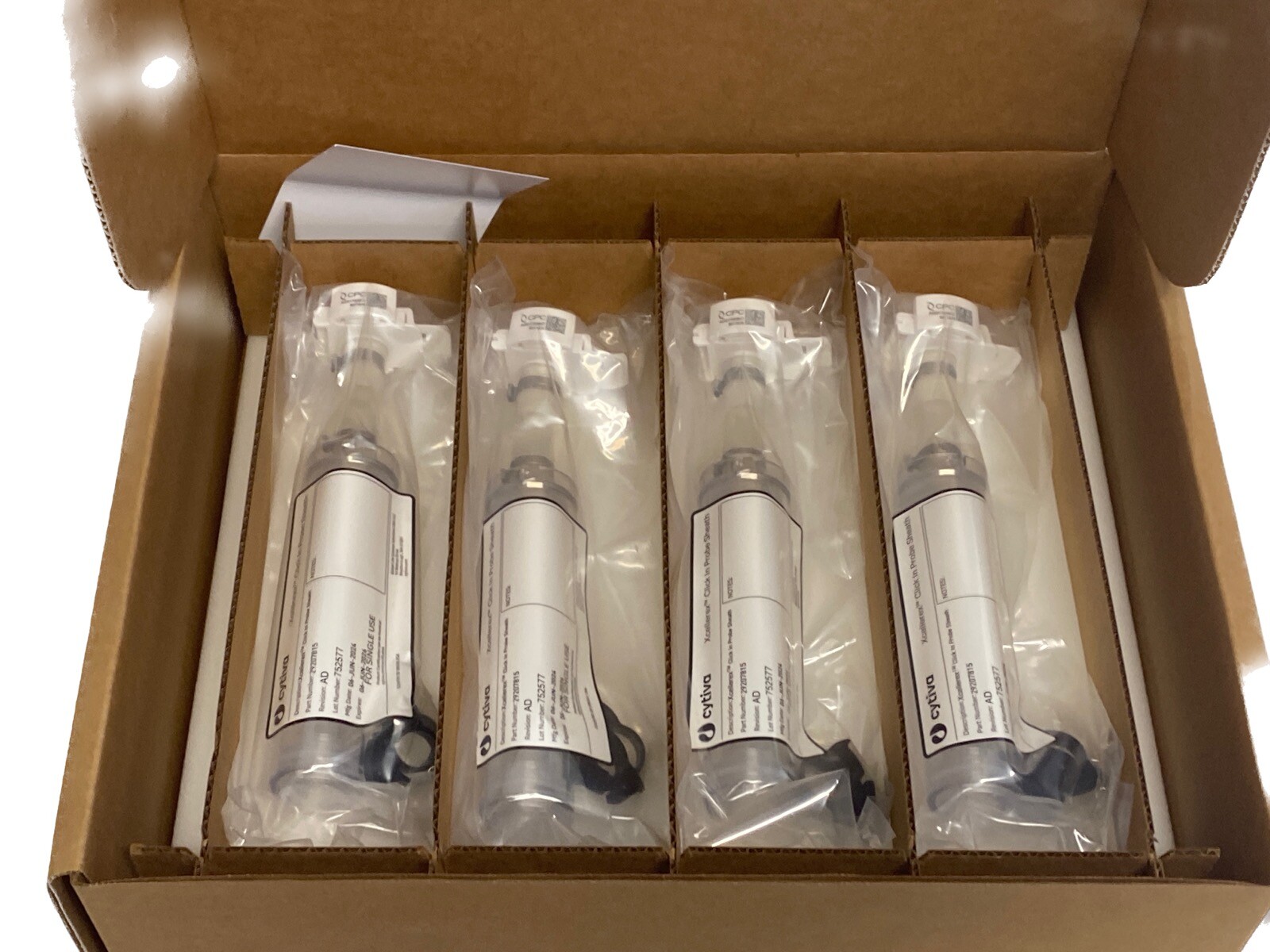 NEW Box of 4 Cytiva Xcellerex Single Use Click in Probe Sheaths ...